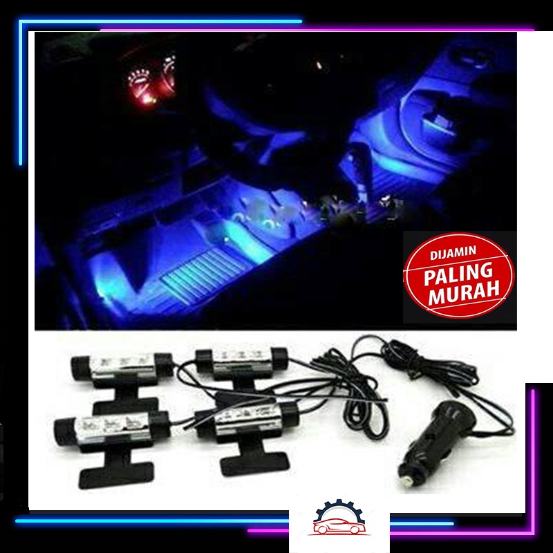 Jual LAMPU LED KOLONG KABIN MOBIL INTERIOR DASHBOARD FOOTSTEP MOBIL ISI ...