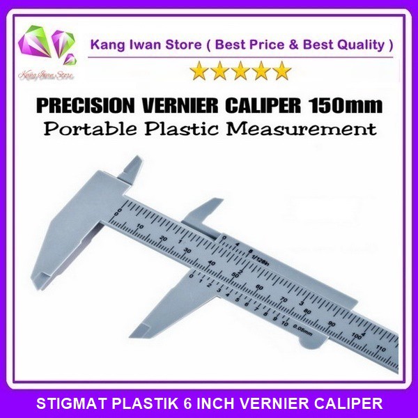 Jual Stigmat Plastik 6 Inch Alat Ukur Sorong Vernier Caliper | Shopee ...