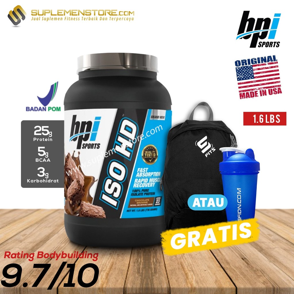 Jual BPI ISO HD 1,6 lbs Whey Protein Isolate / BPI Iso 1,6lbs | Shopee ...