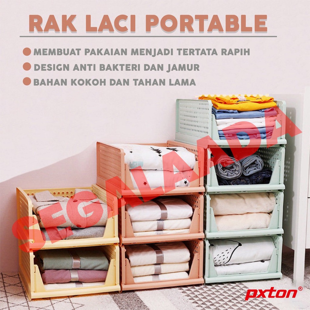 Jual Rak Laci Lipat / Storage Box Plastik Tebal Serbaguna | Shopee ...