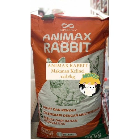 Jual ANIMAX RABBIT FOOD 1kg | MAKANAN KELINCI REPACK MURAH DAN ...