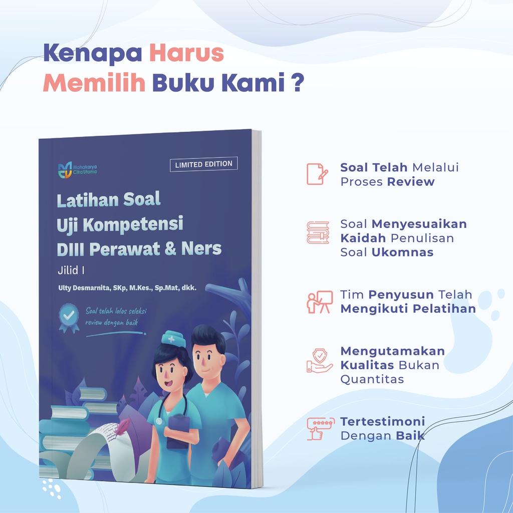 Jual Buku UKOM Perawat - Latihan Soal Uji Kompetensi DIII Perawat ...