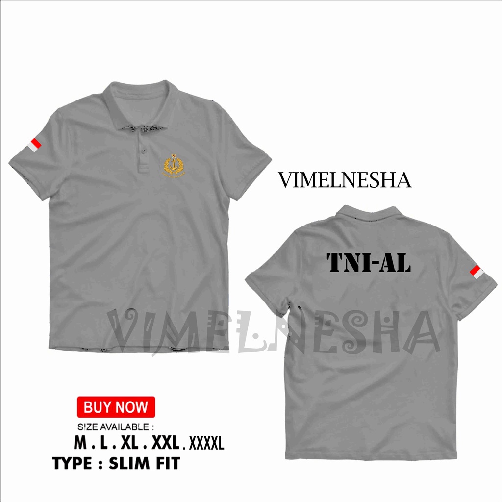 Jual Kaos polo shirt komando TNI AL tentara Indonesia angkatan laut militer terlaris | Shopee ...