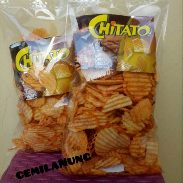 Jual CHITATO BBQ kentang rasa sapi panggang SNACK KILOAN MURAH 250 gram ...