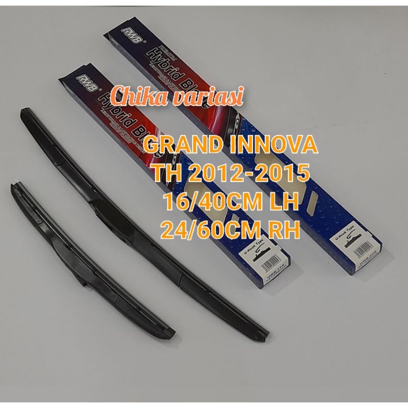 Jual Wiper Kaca Depan Hybrid Blade Grand Innova 2012-2015 Ukuran 16 ...