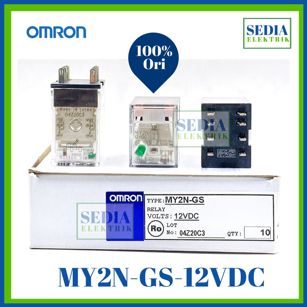 Jual Relay Omron MY2N-GS-12VDC MY2N GS 12VDC | Shopee Indonesia