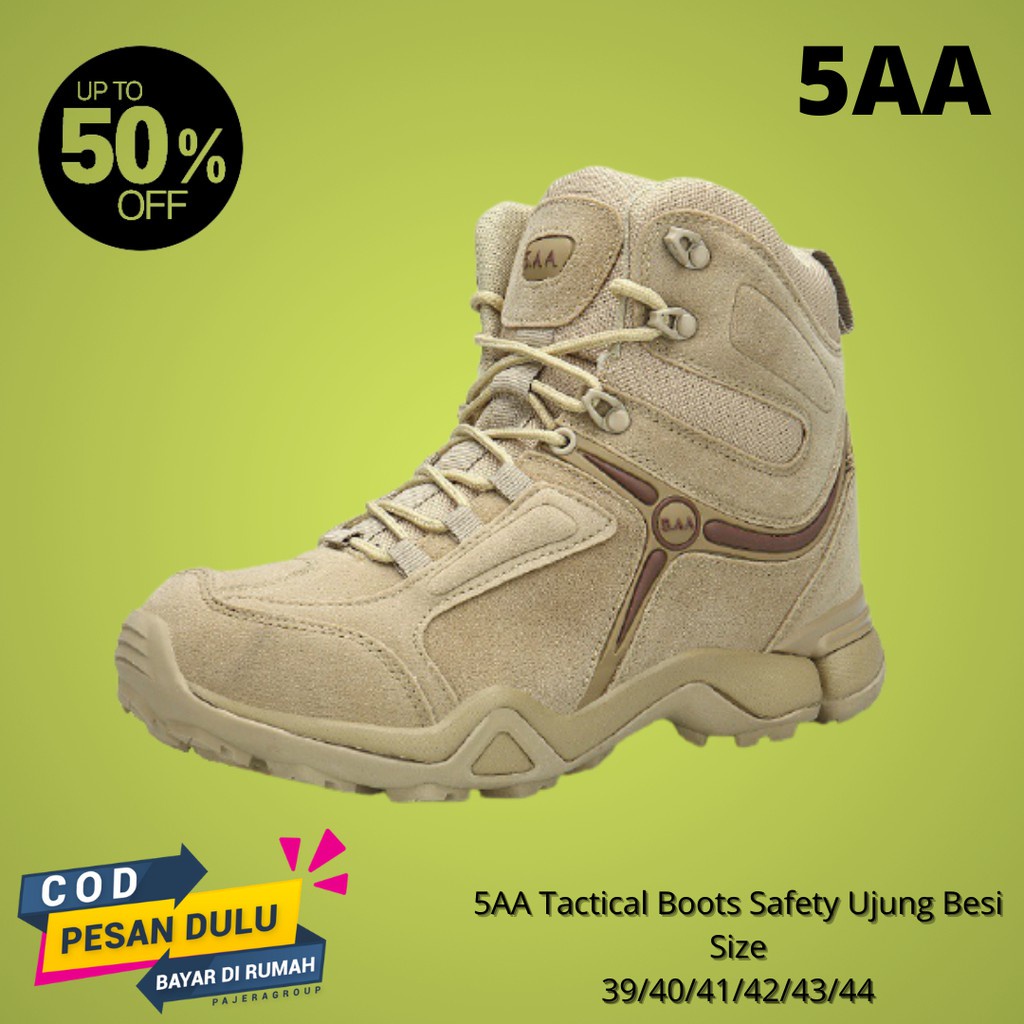 Jual Bisa Cod !! Sepatu Safety Pria Kerja Boots Outdoor 5AA 6inci Pdl ...