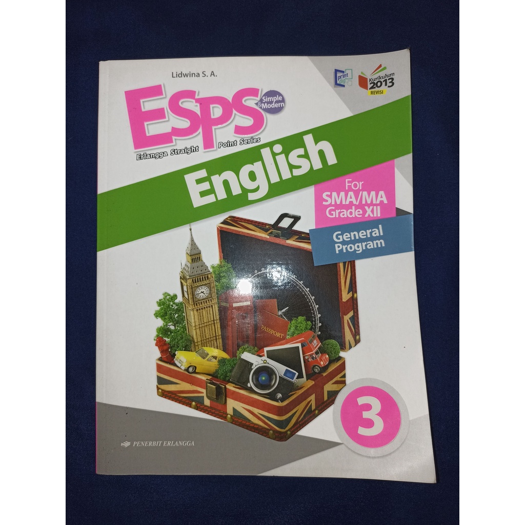 Jual Buku Esps English / Bahasa Inggris Kelas 3 / XII 12 Sma K13N Erlangga BEKAS | Shopee Indonesia