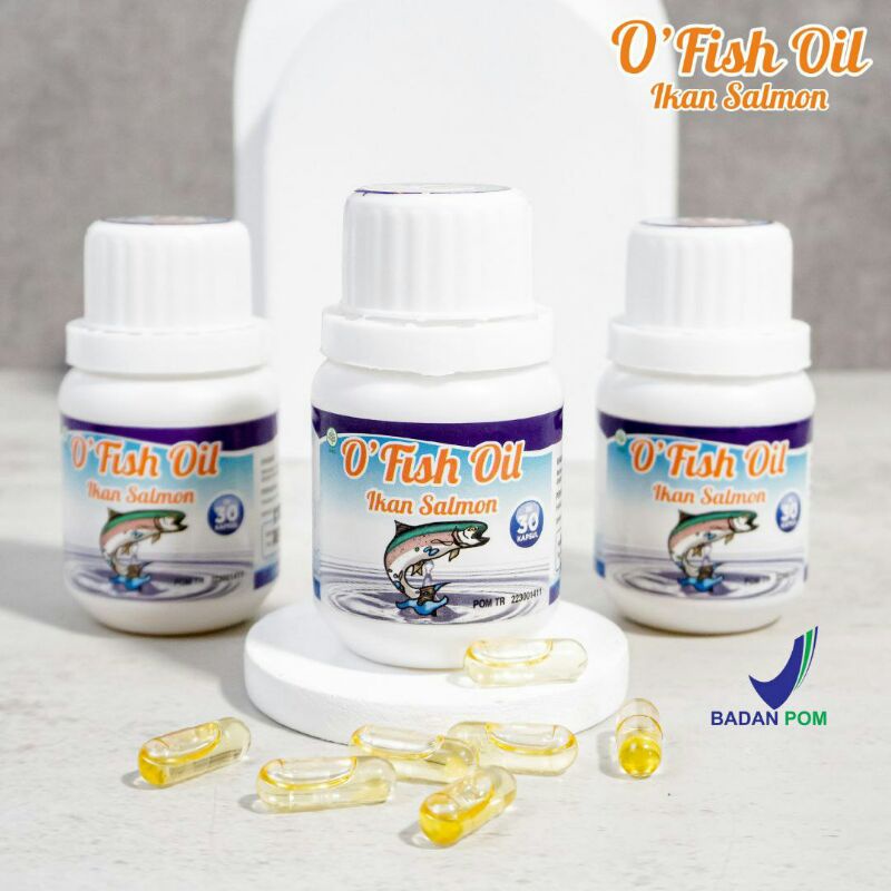 Jual Minyak Ikan Salmon (3 Botol) O Fish Oil Salmon Omega 3 Vitamin ...