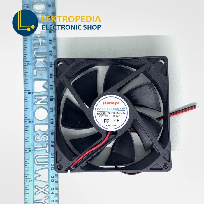 Jual Fan DC 12V 9cm Kipas Cooling 9 cm 12 V 12 Volt 12Volt 9x9 | Shopee Indonesia
