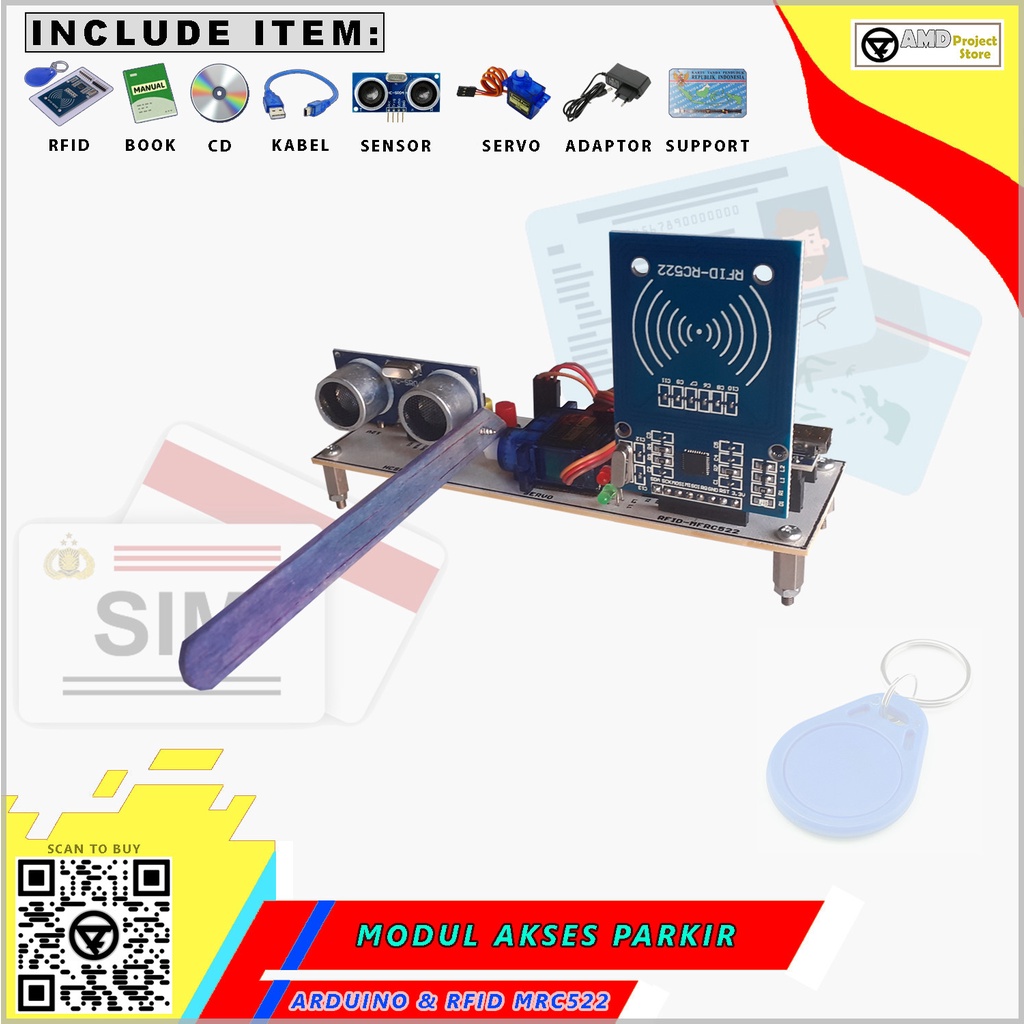 Jual Modul Akses Parkir - Smart Parkir dengan Arduino Nano RFID-RC522 ...