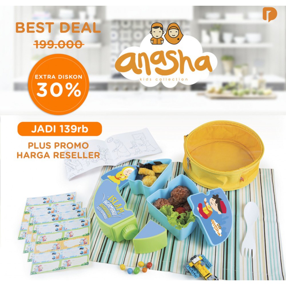 Jual Anasha Faeyza Puzzle Lunch Set (tempat bekal makanan) | Shopee ...