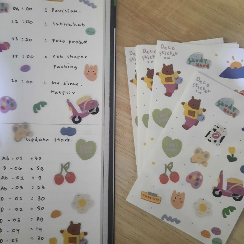 Jual STICKER DECO/ STICKER SCRAPBOOK/CUTE STIKER/STIKER DEKORASI BUKU ...