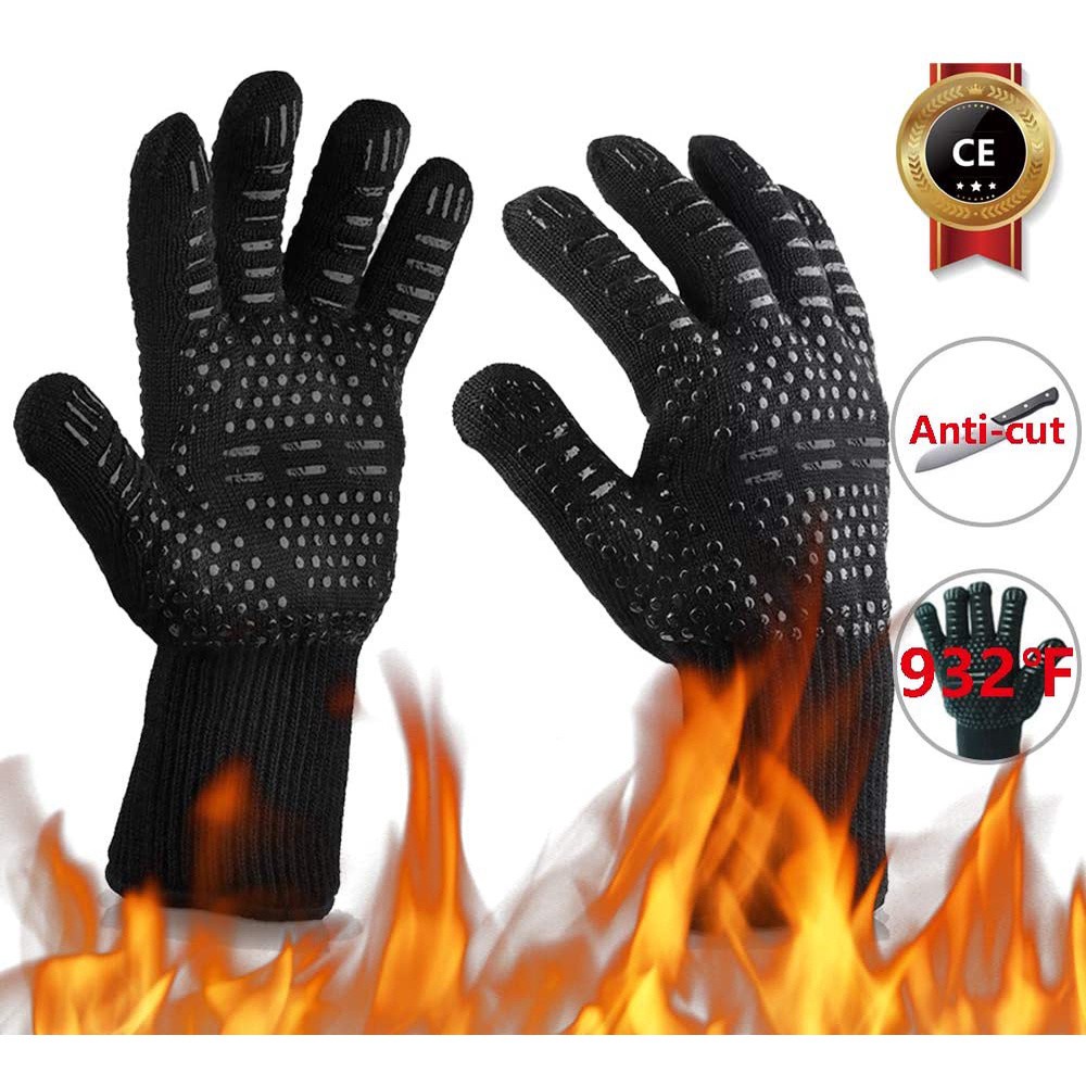 Jual Sarung tangan anti api panas oven tebal tahan benda tajam pisau ...