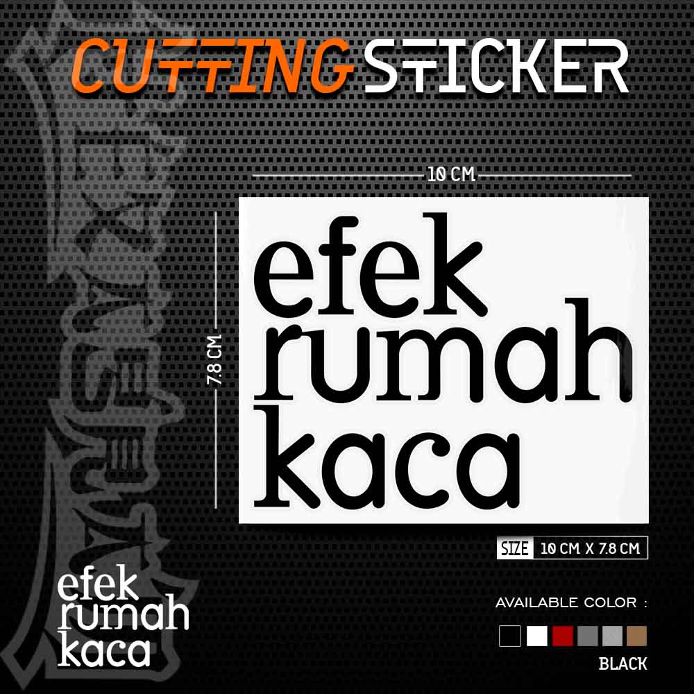 Jual Cutting Sticker Efek Rumah Kaca Band | Stiker Cutting Band Efek ...