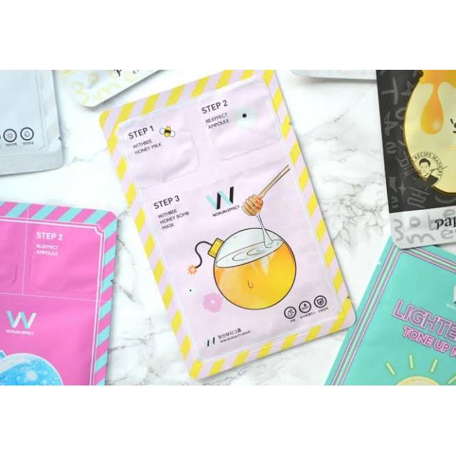 Jual WONJIN 3step Relief Cure Mask(10pcs) | Shopee Indonesia