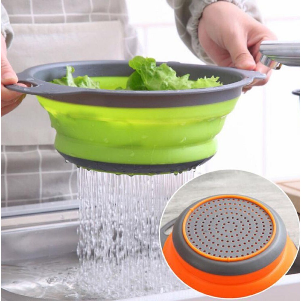 Jual BASKOM LIPAT / SILICONE / TEMPAT CUCI SAYUR / KERANJANG / TEMPAT ...