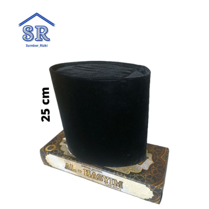 Jual Peci Songkok Hitam, Merah Tinggi 25cm/30cm Kopiah Hitam Polos ...