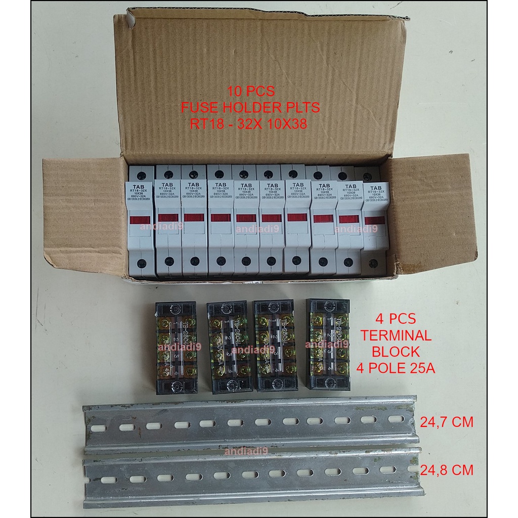 Jual FUSE HOLDER PLTS RT18 - 32X 10X38 SEKERING DIN RAIL MOUNTING ...