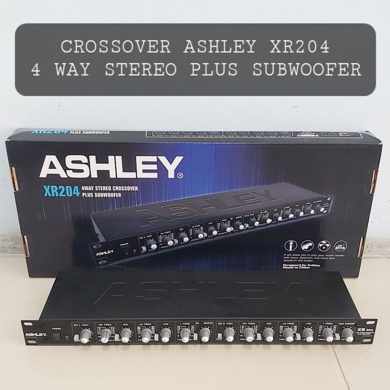 Jual ASHLEY Crossover XR204 4 Way Stereo Plus Subwoofer Cross Over ...