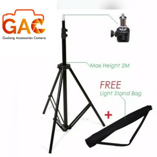Jual Light stand lightstand/ tiang lampu/penyangga lampu studio GS-200 ...
