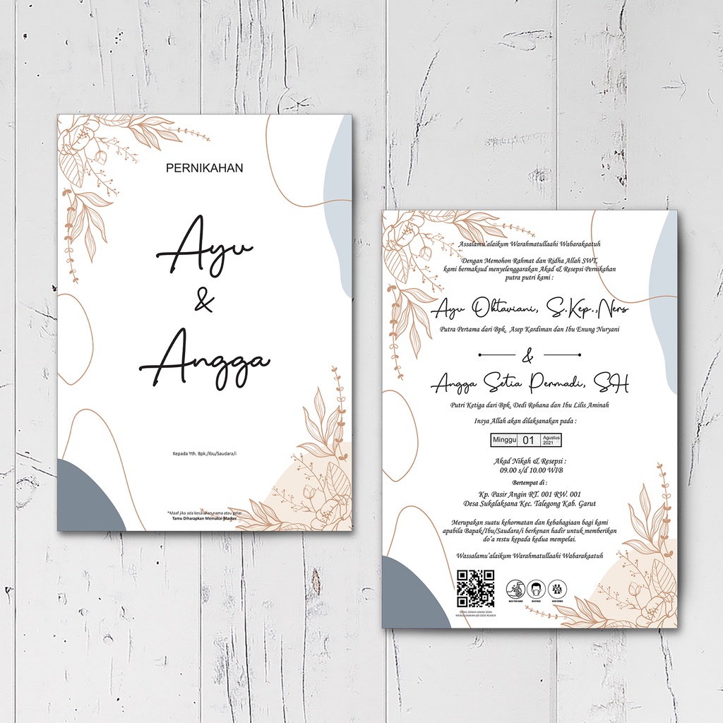 Jual Undangan Pernikahan K1 Uk A5 Murah | Shopee Indonesia