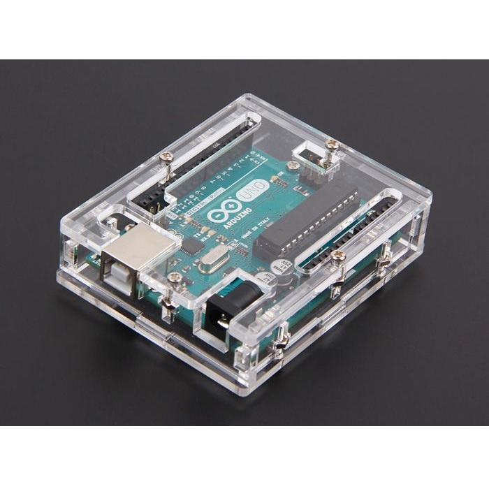 Jual Acrylic Box Arduino Uno R3 Transparent Case Transparan ...