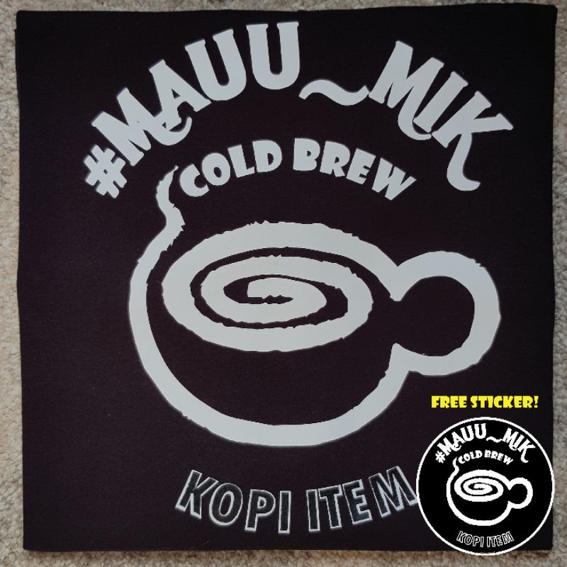 Jual Kaos Cold Brew Kopi Item (ukuran L, Unisex) | Shopee Indonesia