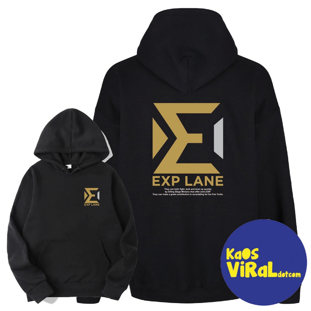 Jual JACKET HOODIE GAMING MLBB EXP GOLD MIDLANE JUNGLER ROAMER JUMPER ...