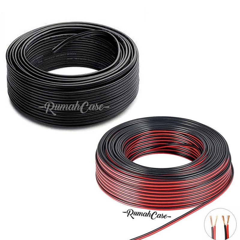 Jual per 1 meter / meteran Kabel 2 jalur LED Strip 3528 5050 1 Warna ...