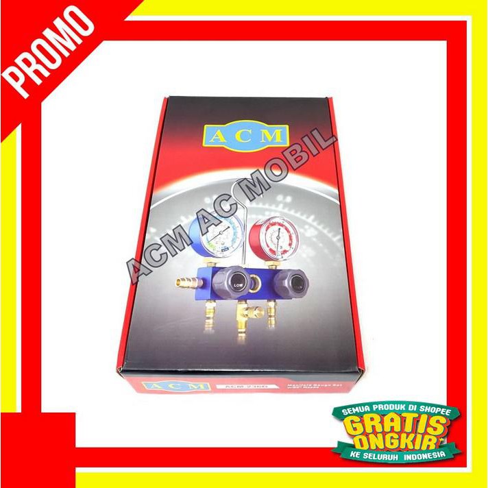 Jual METERAN MANIFOLD ACM ALAT ISI FREON REFRIGERANT AC MOBIL/RUMAH ...