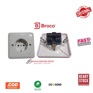 Jual Stop kontak tanam broco stop kontak seri inbow broco | Shopee ...