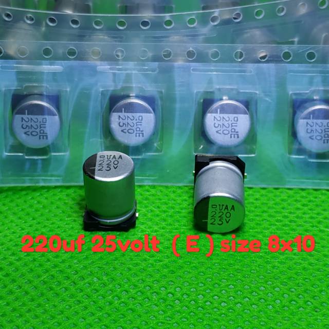 Jual 220uf 25v 220 uf 25 Volt 8x10 High quality product ORIGINAL | Shopee Indonesia