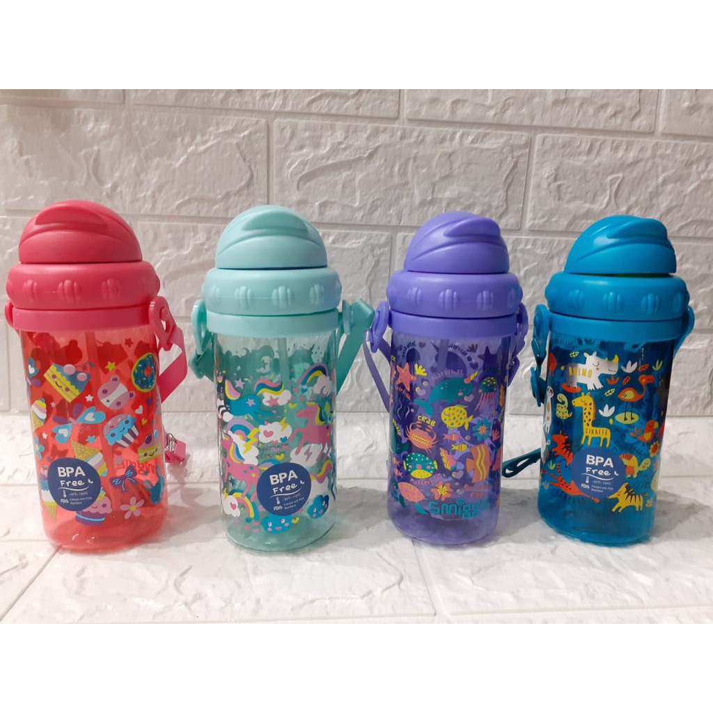 Jual KJ BOTOL MINUM ANAK WATER BOTTLE SMIGGLE ANIMAL 430ml / BOTOL SMIGGLE 2003 | Shopee Indonesia