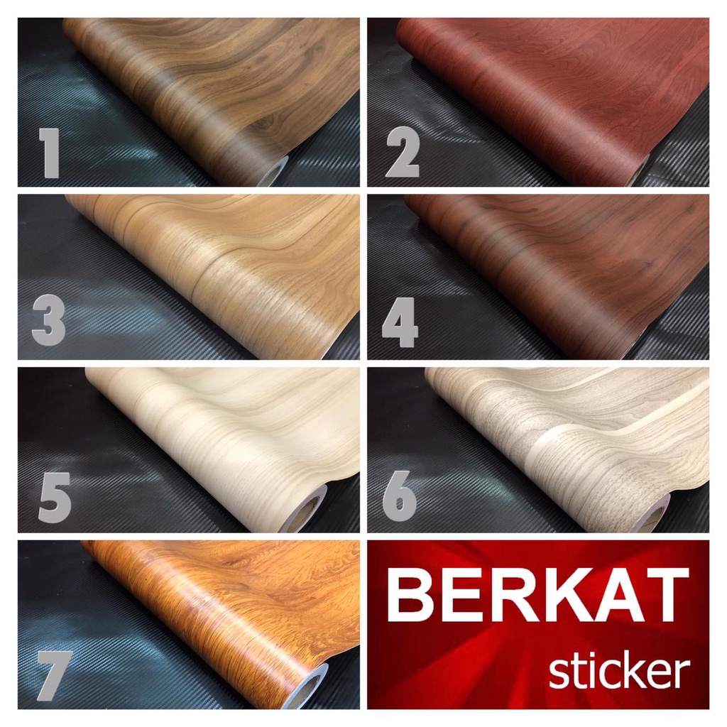 Jual Sticker motif kayu 45cmx100cm vinyl dekorasi stiker skotlet wood ...