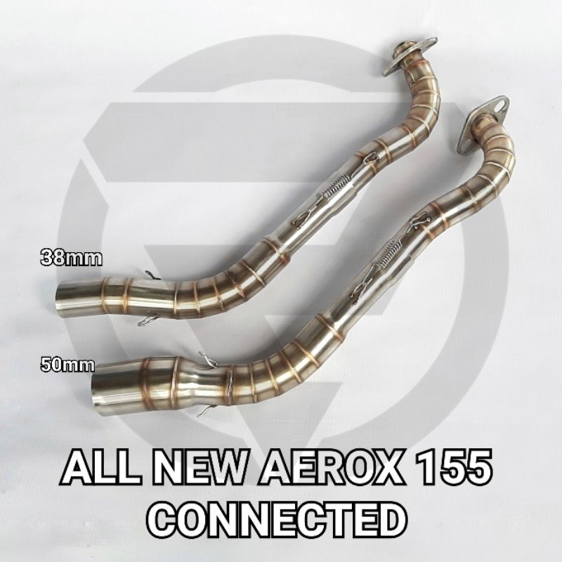 Jual header pipa knalpot yamaha all new aerox 155 connected | Shopee ...