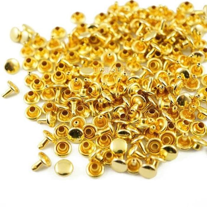 Jual Paku Centang Rivet 5mm GOLD (double) | Shopee Indonesia