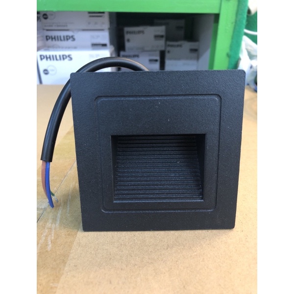 Jual Lampu tangga Holylux 3watt body hitam cahaya kuning | Shopee Indonesia