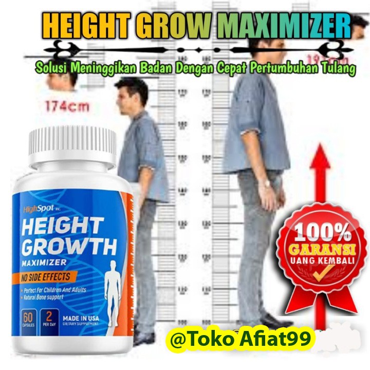 Jual Promo 3 Botol Vitamin Peninggi badan Super Height Growth Maximizer ...