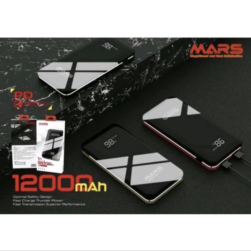 Jual Power Bank MARS BLITZ PM-121Q 12000mAh 100% ORIGINAL TERMURAH ...