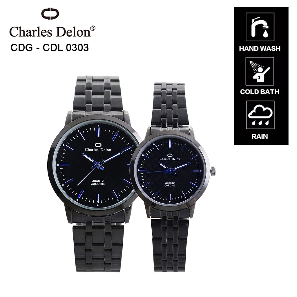 Jual Jam Tangan Wanita Pria Couple Watch Rantai Anti Air Box Original ...