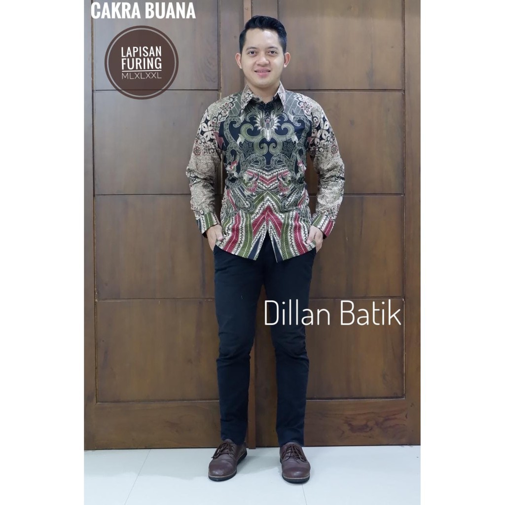 Jual CAKRA BUANA / BATIK PRIA LENGAN PANJANG / by DILAN BATIK / 10.3 ...