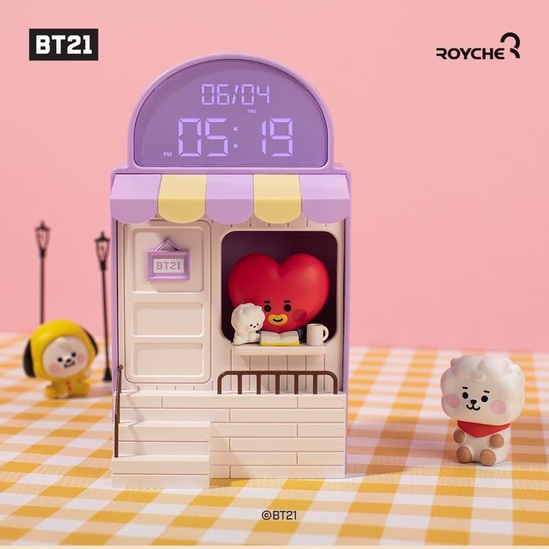 Jual OFFICIAL BT21 NEW LED CAFE CLOCK LITTLE BUDDY SERIES TATA ...