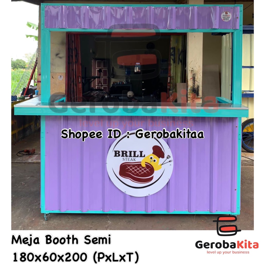 Jual meja booth murah/ meja booth indoor/ meja jualan kuliner/ meja ...