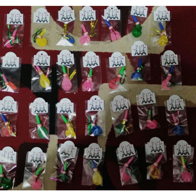 Jual Terompet balon mini, maenan anak Terompet balon mini | Shopee ...