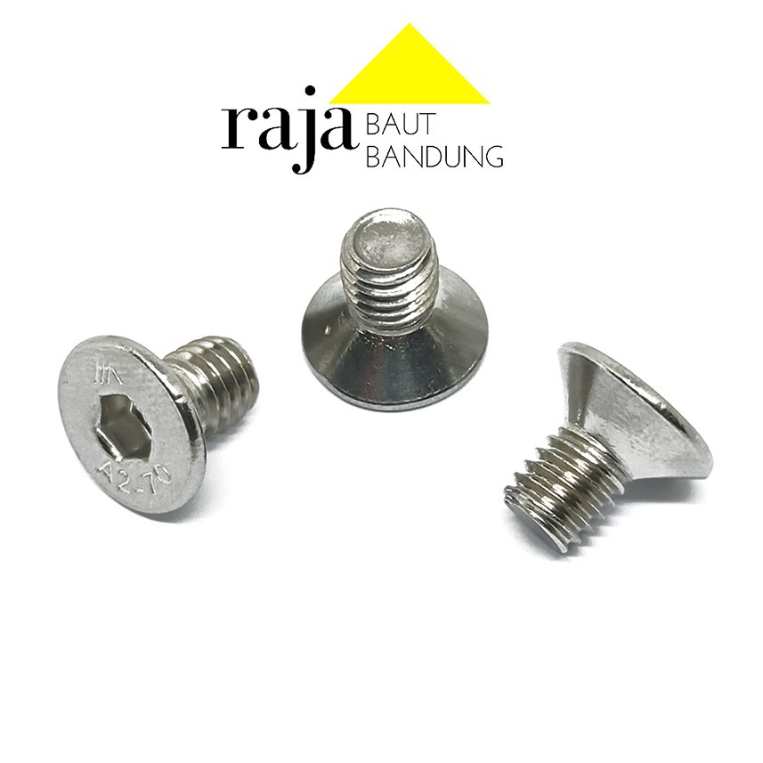 Jual 10 PCS BAUT JFL M6 STAINLESS STEEL BAUT L VERSENG M6 ANTI KARAT | Shopee Indonesia