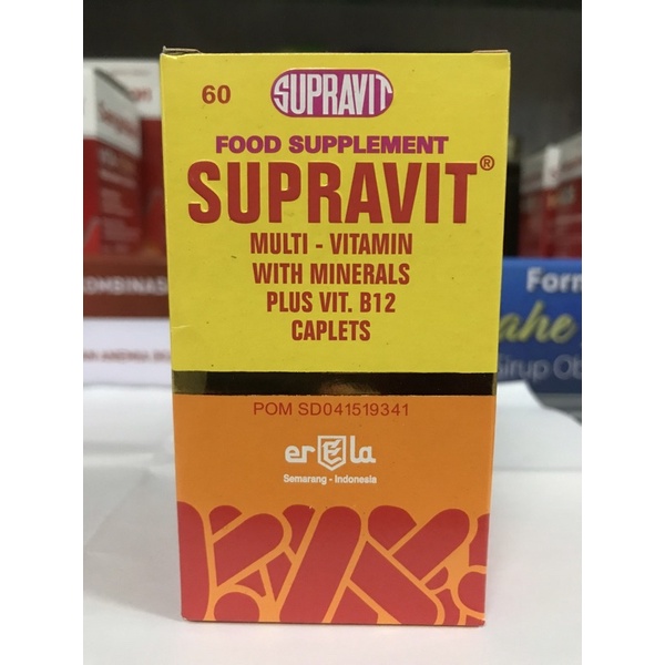 Jual Supravit multivitamin satu botol isi 60 tablet | Shopee Indonesia
