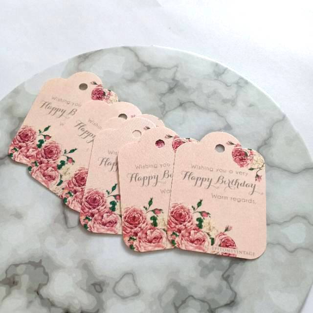 Jual 8 PCS Gift Tag Birthday / Kartu Ucapan Ulang Tahun untuk Kado ...