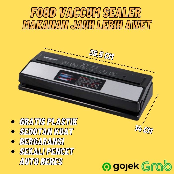 Jual Vacum Sealer Makanan Pompa Vacuum Sealer Packing Makanan 30cm ...