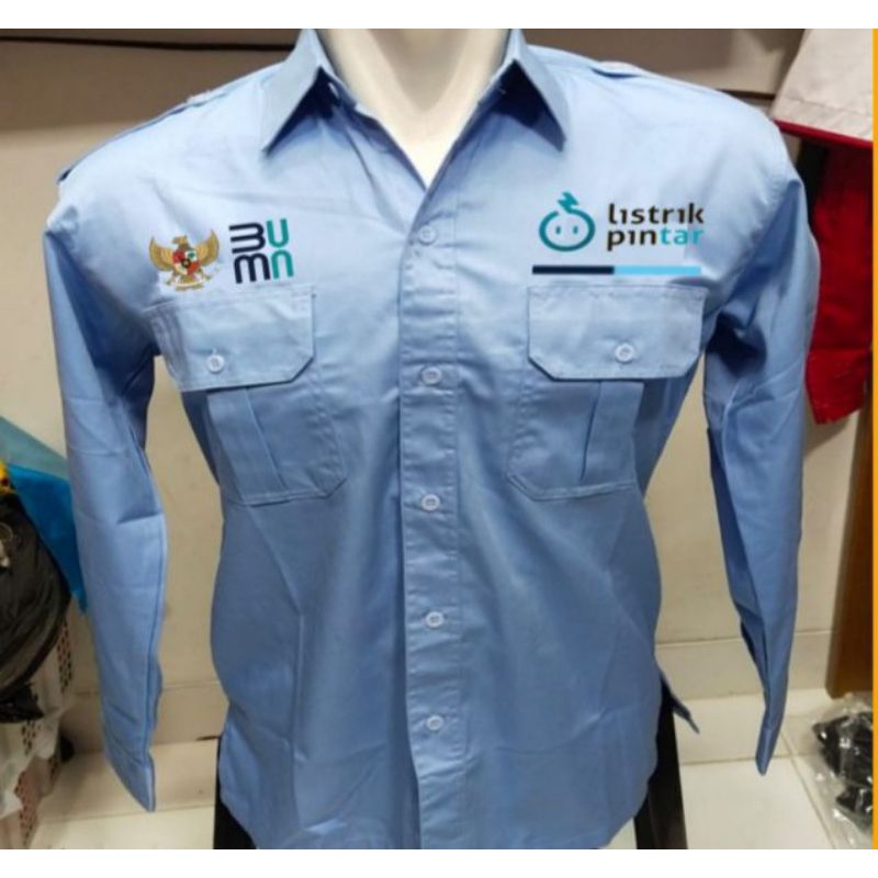 Jual kemeja BUMN listrik pintar baju BUMN listrik pintar seragam BUMN ...